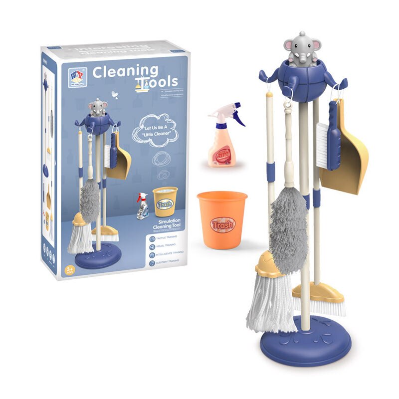 Kids Cleaning Tools Broom Set 8pcs Educational Mop... – Grandado