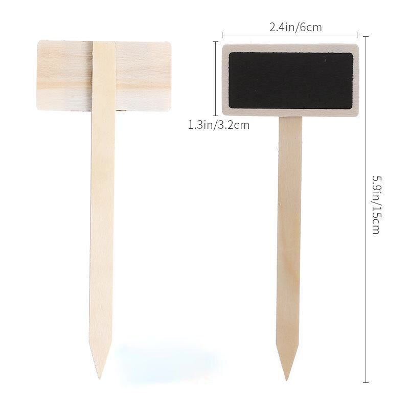 20 Stuks Mini Houten Schoolbord Plant Markers Scho... – Vicedeal