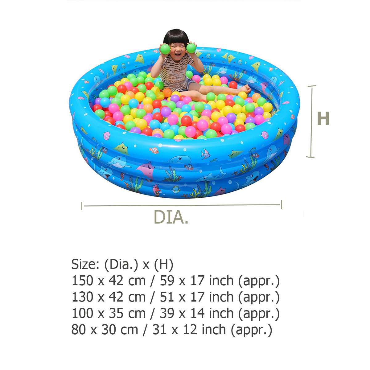 Opblaasbare Ronde Oceaan Bal Peuterbaden Spelen Ki... – Vicedeal