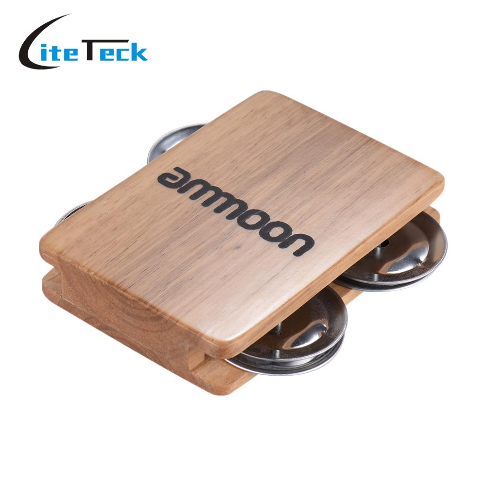 ammoon 4-bell Jingle Castanet Cajon Box Drum Compa... – Grandado