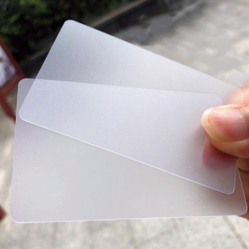 200/500/1000 Pcs Pvc Blank Transparent Business Ca... – Vicedeal