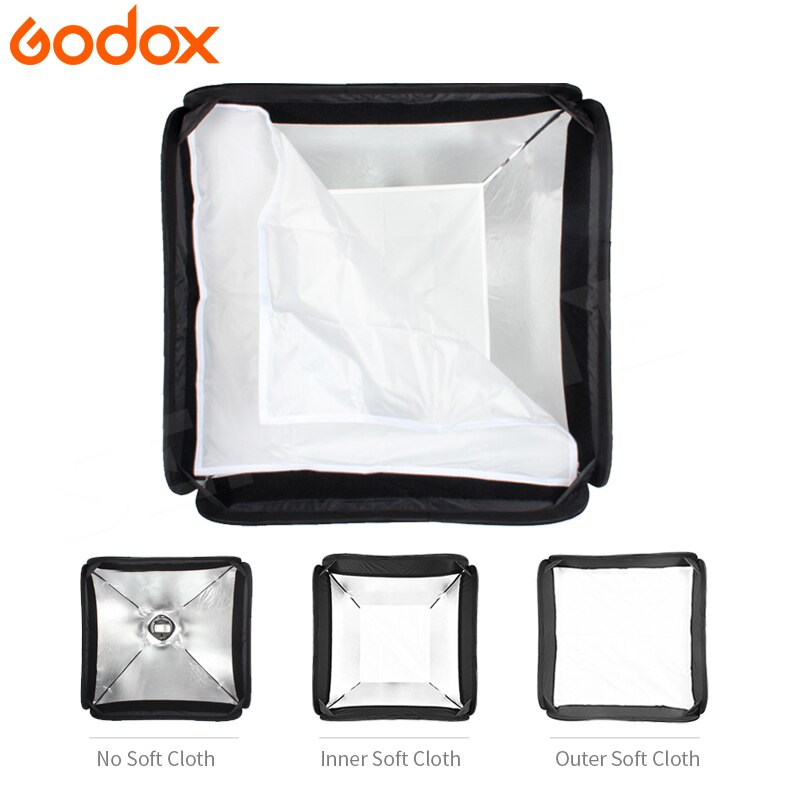 Godox 60X60Cm 24*24Inch Opvouwbare Softbox Kit Met... – Grandado