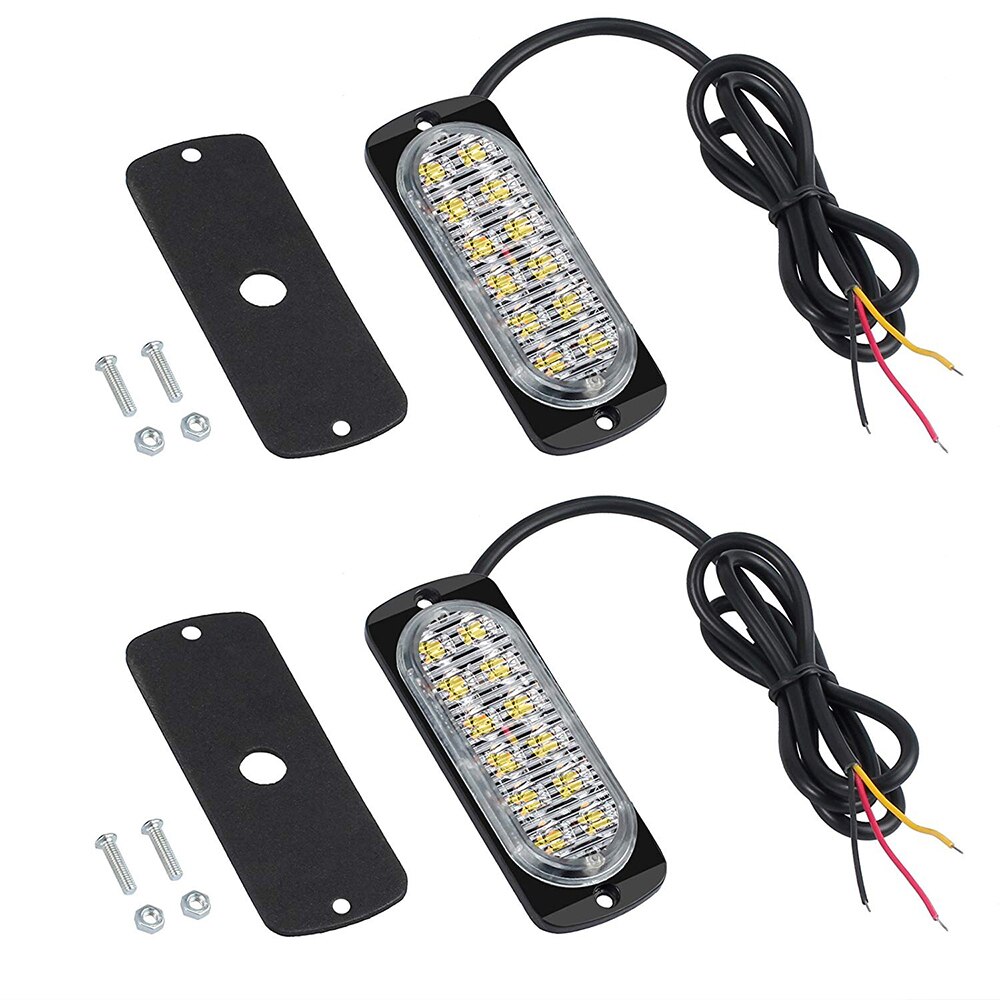 12-24V Warning Lamp Amber Light For Car SUV Police... – Vicedeal
