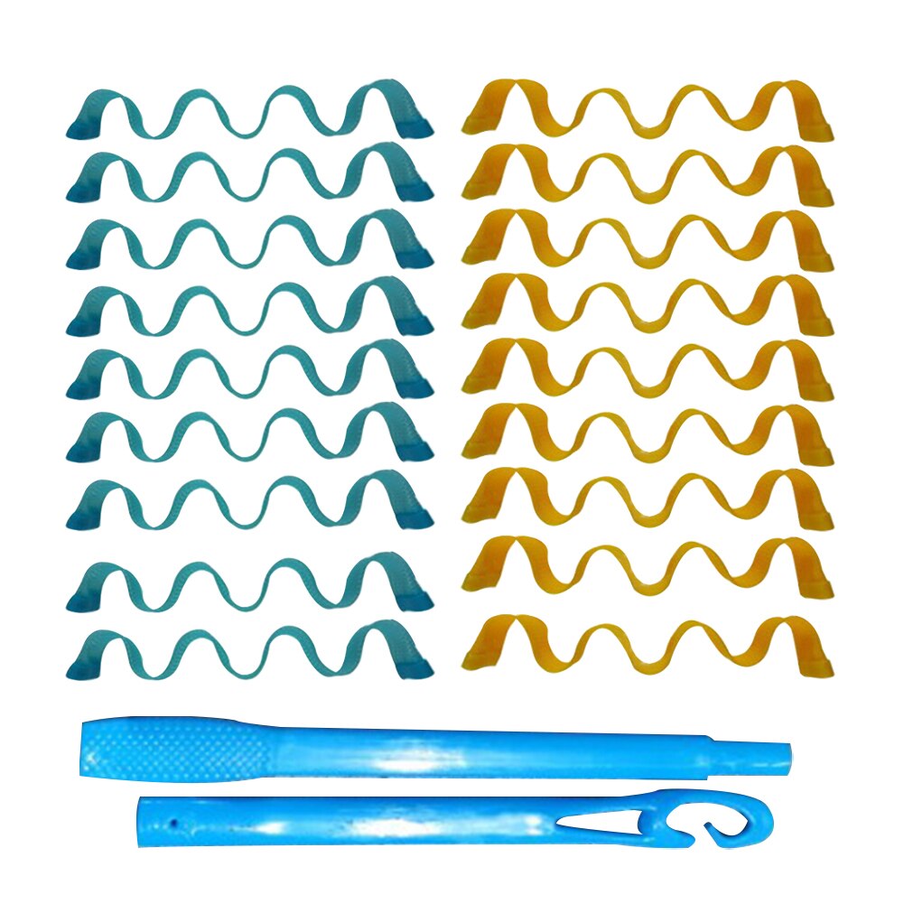 18Pcs DIY Magic Hair Curler Water Wave Magic Curle... – Grandado