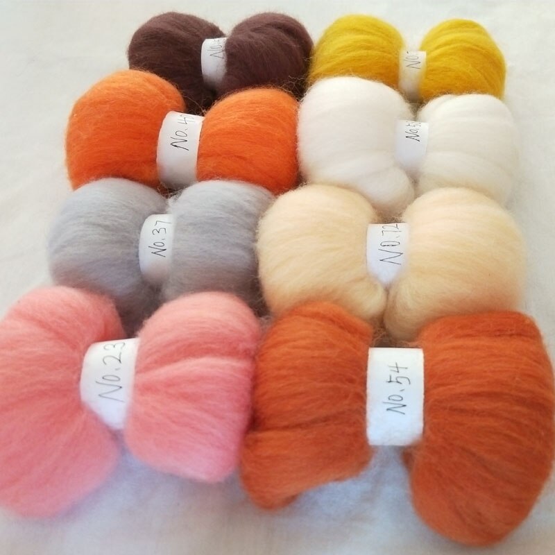 WFPFBEC wol voor vilten merinowol fiber 50g/kleur ... – Vicedeal