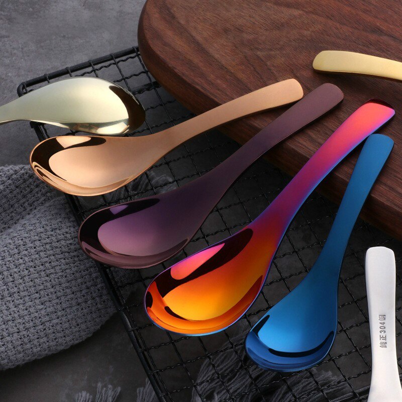 3 Pcs/set Stainless Steel Spoon 3 Size Large Gold ... – Grandado