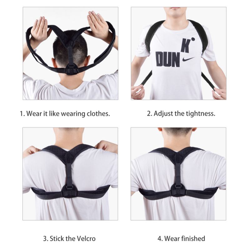 Posture Corrector Brace Women Men Adjustable Shoul... – Grandado