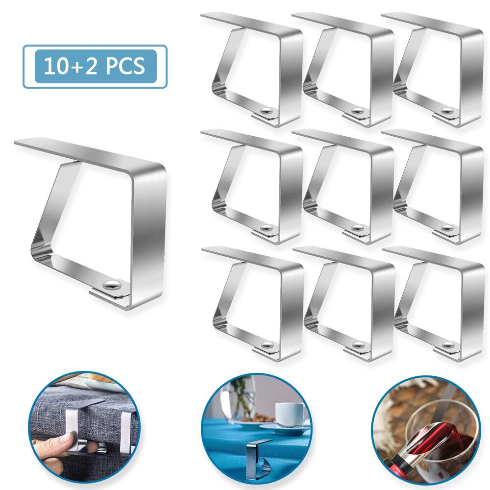 12 Pcs Tafelkleed Clip Clear Clips Plastic Houder ... – Grandado