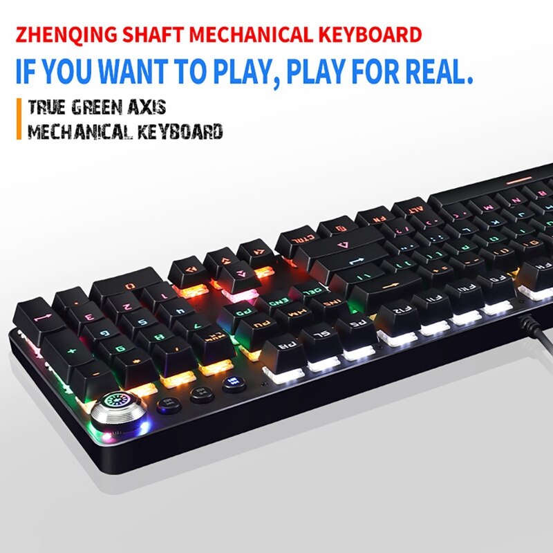 BAJEAL 902 RGB Mechanical Keyboard 104-Key Floatin... – Grandado