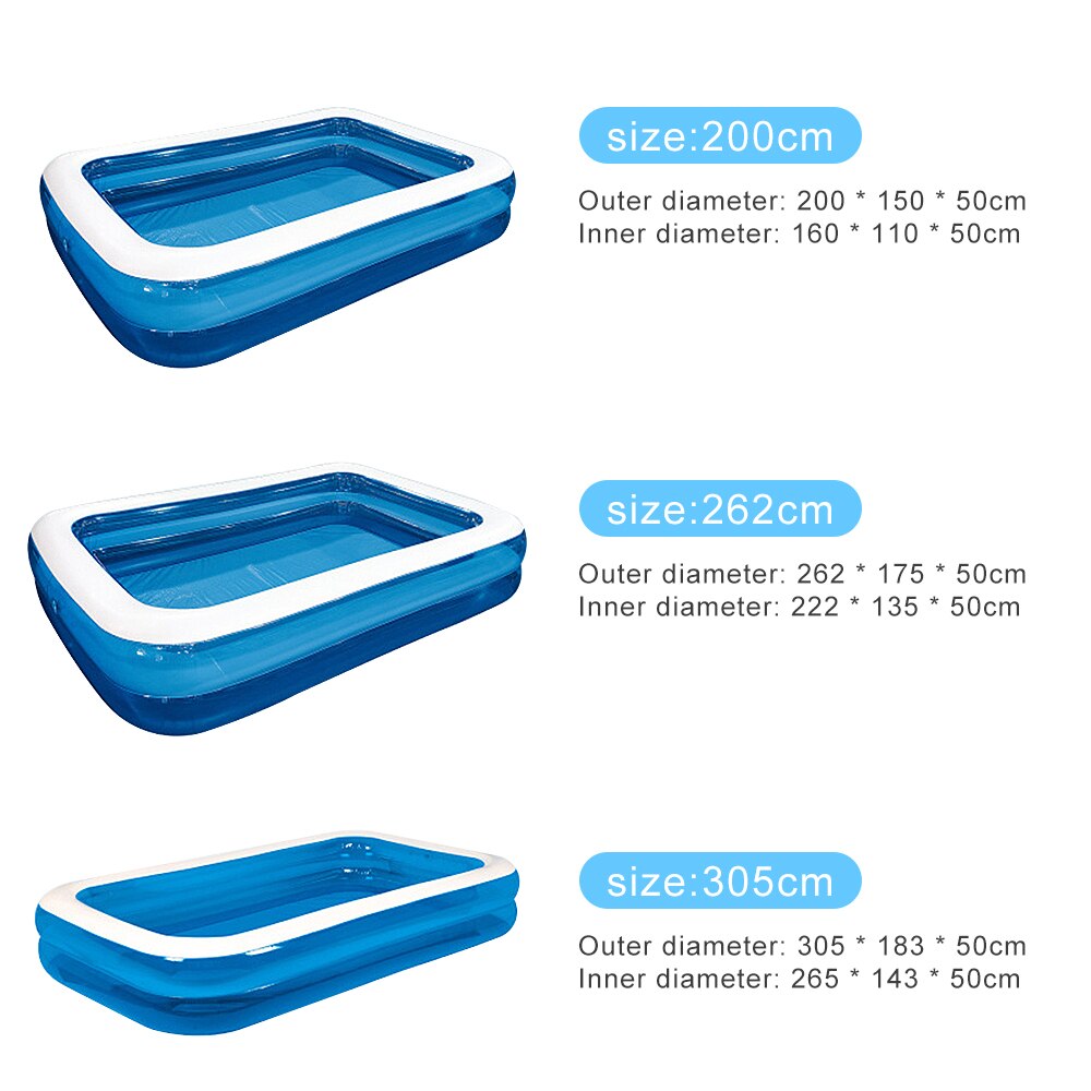 110-305CM Inflatable Swimming Pool Portable Outdoo... – Grandado
