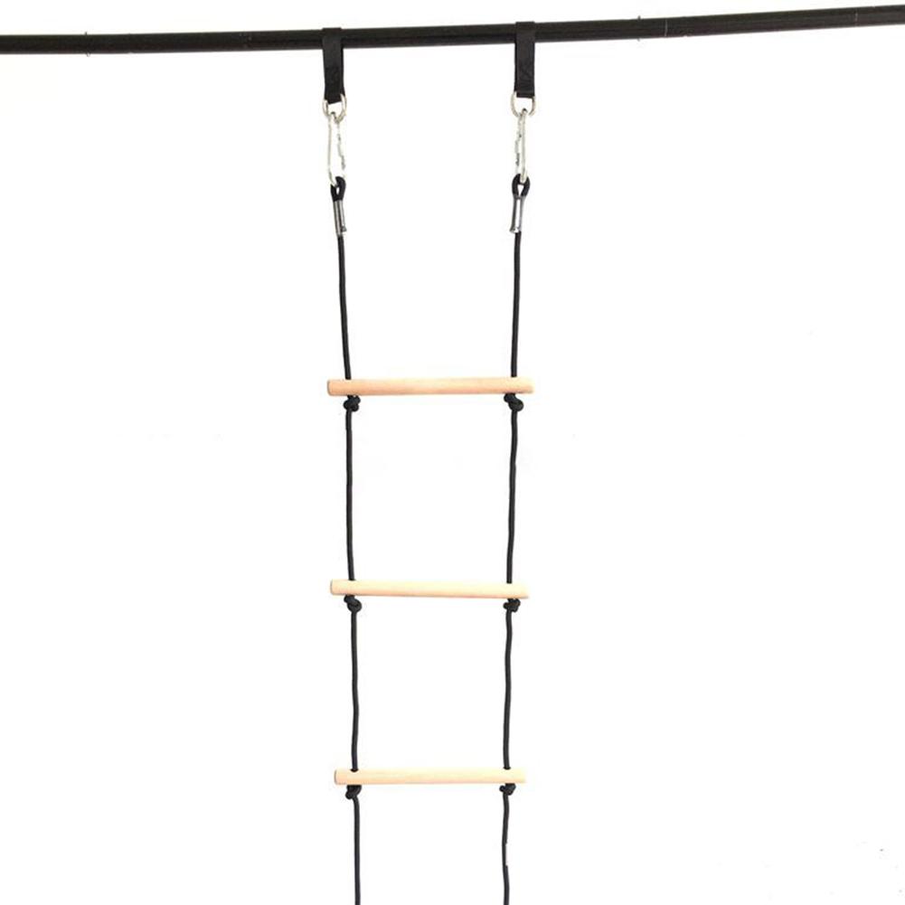 5 Wooden Rungs Climbing Rope Ladder Swing Fun Toy ... – Grandado