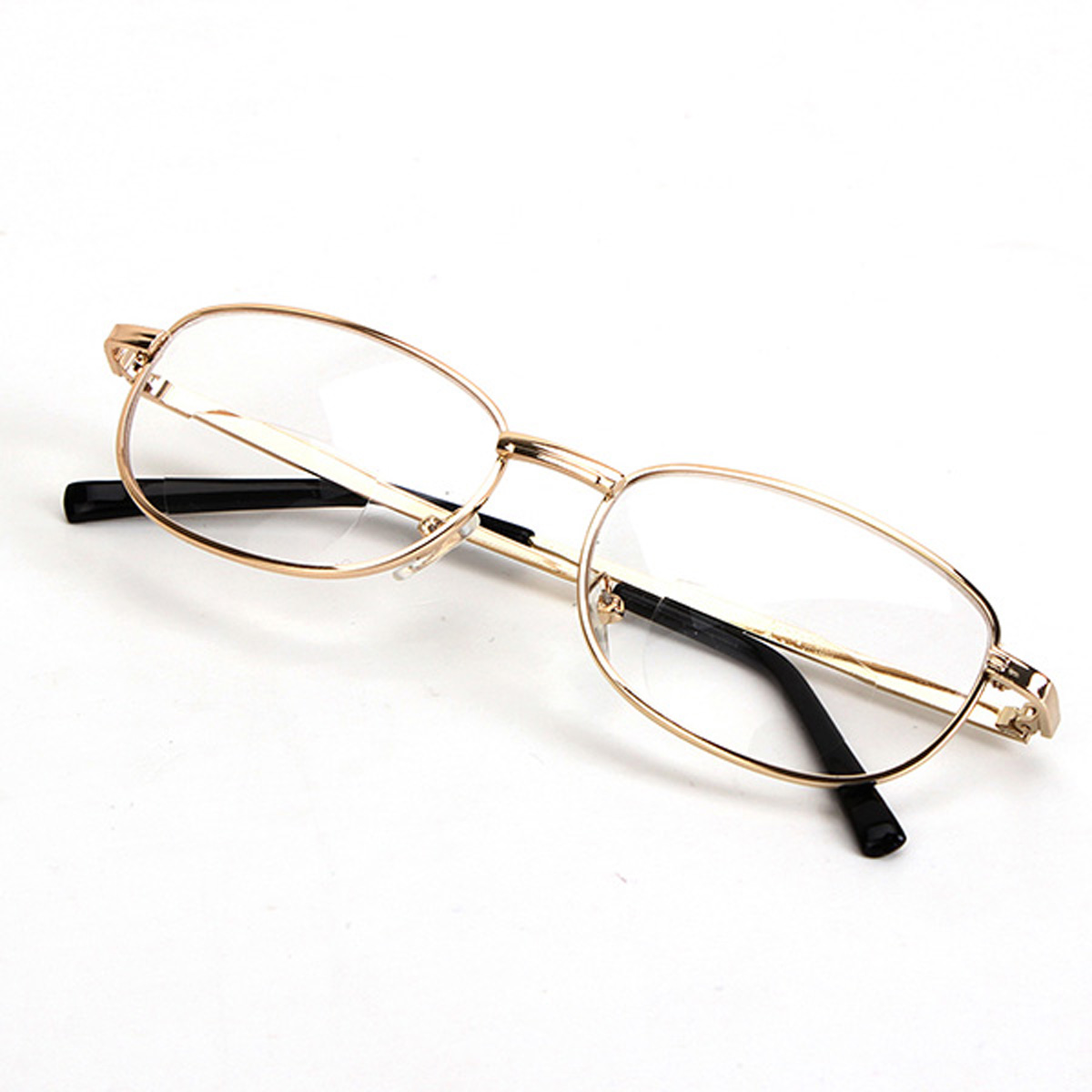 Bifocal Lens Rimmed Men's Reading Glasses Gold Met... – Vicedeal