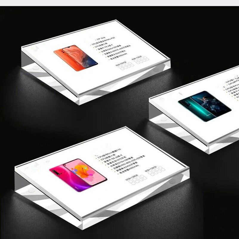 90*54mm Slant Shape Transparent Acrylic Menu Card ... – Grandado