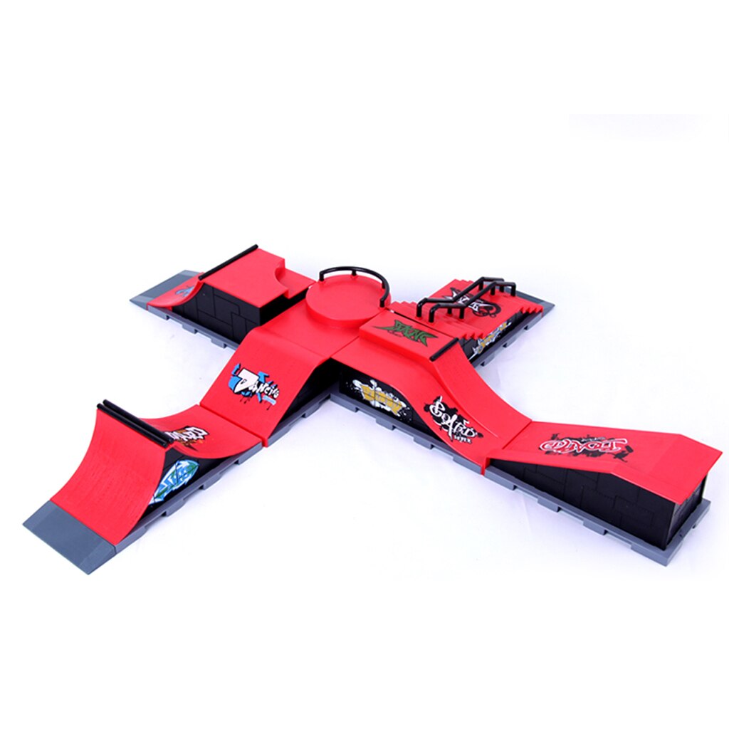 Plastic Mini Skateboard and Ramp set 23.5x10x9cm K... – Vicedeal