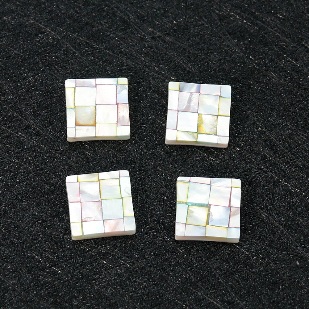 2PCS Natural Shell Mother of Pearl Square Splicing... – Grandado