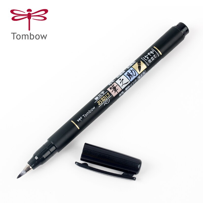 TOMBOW Fudenosuke Brush Pen Soft Hard Tip Calligra... – Grandado