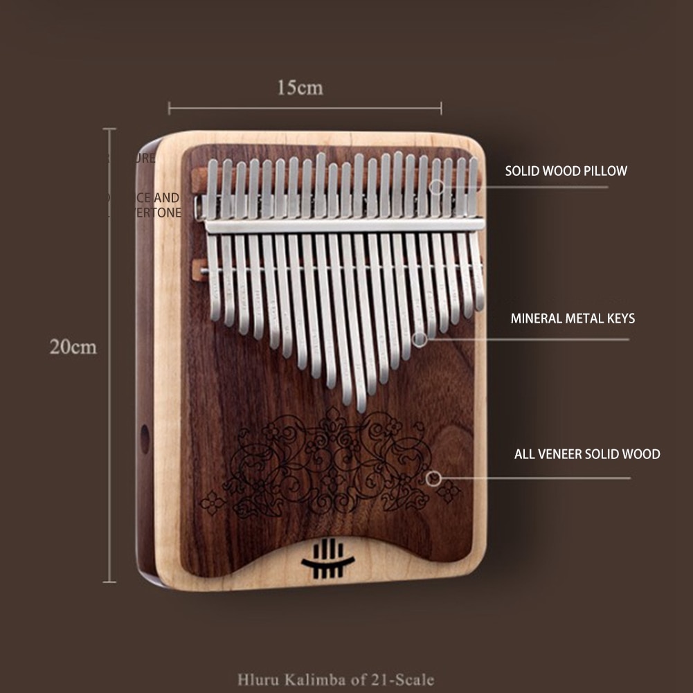 Hluru Kalimba 21 Keys Tap the Sides to Make a Wah ... – Vicedeal