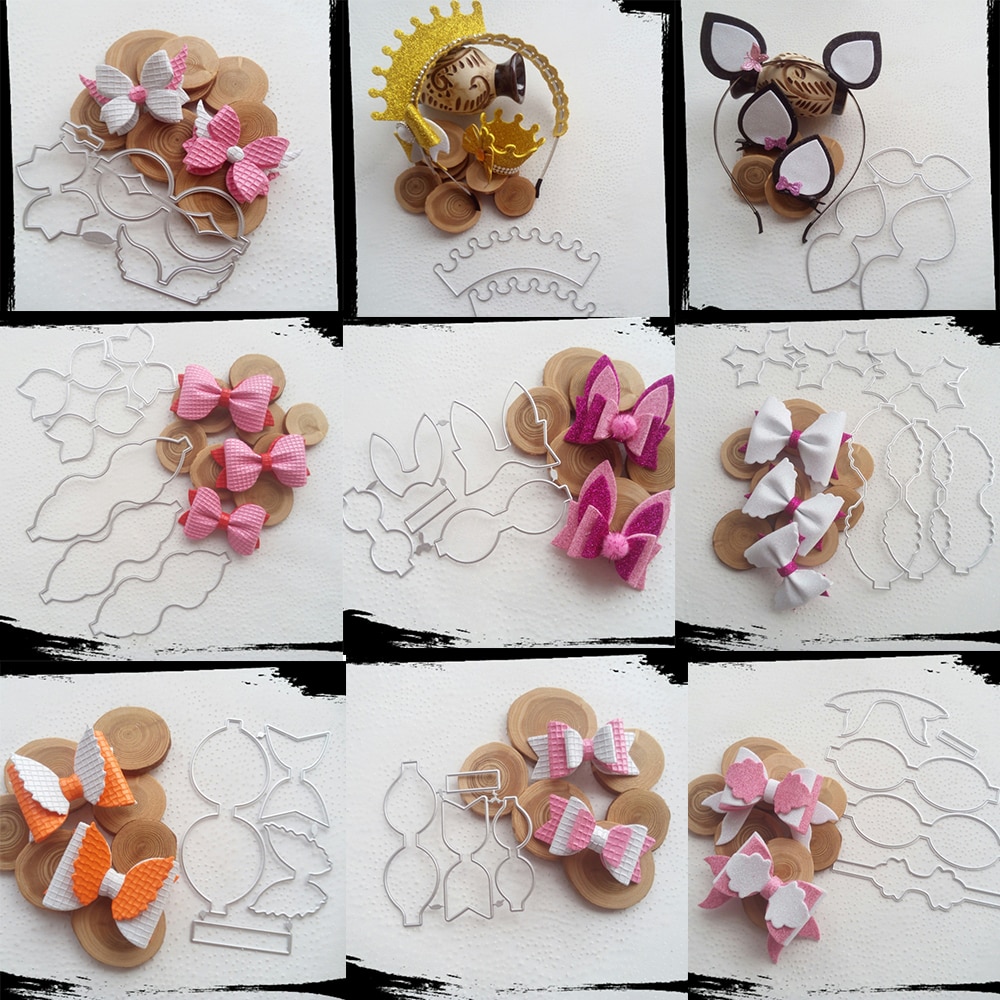 3779Beautiful cutting die bow template DIY scrapbo... – Vicedeal
