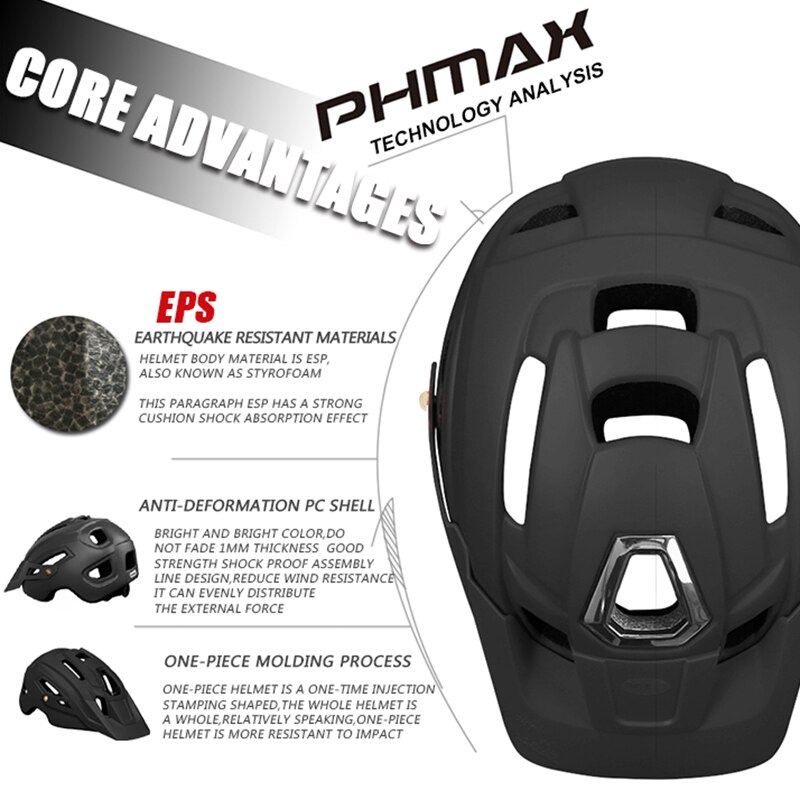 PHMAX TRAIL XC MTB Bicycle Helmet Cycling Helmet I... – Grandado