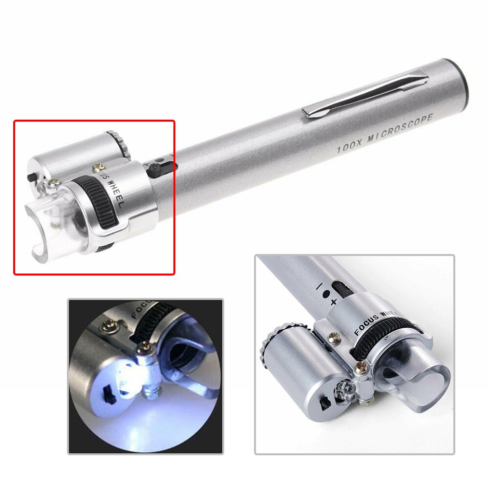 100x Mikroskop Lupe Multifunktions Lupe Schmuck We... – Vicedeal