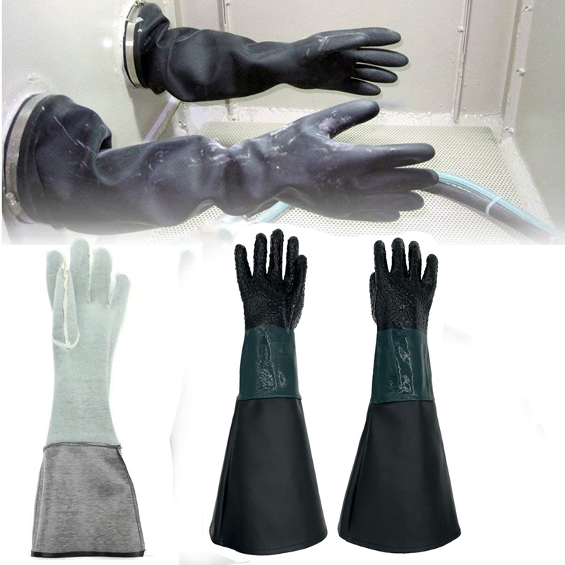 1 Pair Heavy Duty Sandblasting Gloves 60Cm Work Gl... – Grandado