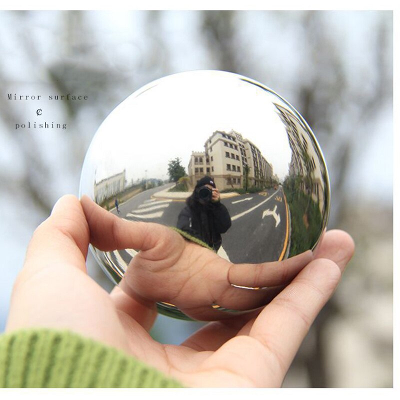 Glitter Stainless Steel Ball Sphere Mirror Hollow ... – Grandado