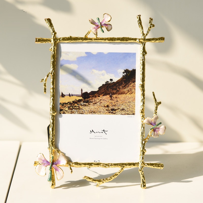 7/6 Inch Vintage Gold Photo Frame European Electro... – Vicedeal