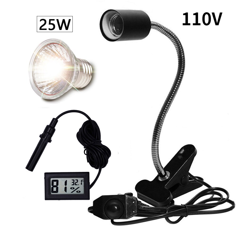 110V Uva + Uvb 3.0 Reptiel Lamp Set Clip-On Lamp H... – Vicedeal