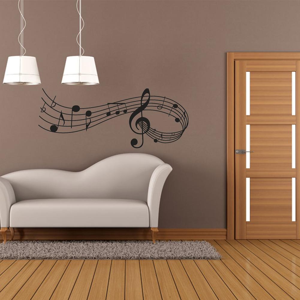 Wall Sticker Decor Music Notes Melody Wall Bedroom... – Grandado