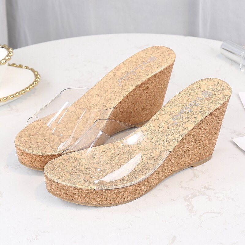 Summer Wood Wedges Heel Women Summer Foowear Platf... – Vicedeal
