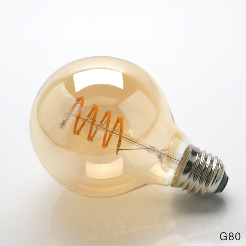 Retro Spiraal Gloeidraad LED Lamp T45 ST64 G80 G95... – Grandado