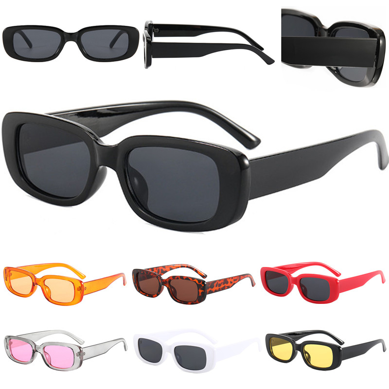 Retro Square Sunglasses Men Women Travel Sun Glass... – Vicedeal