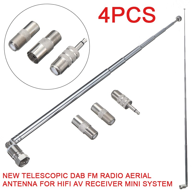 F Type Connector Aerial Antenna with Adapters Tele... – Vicedeal