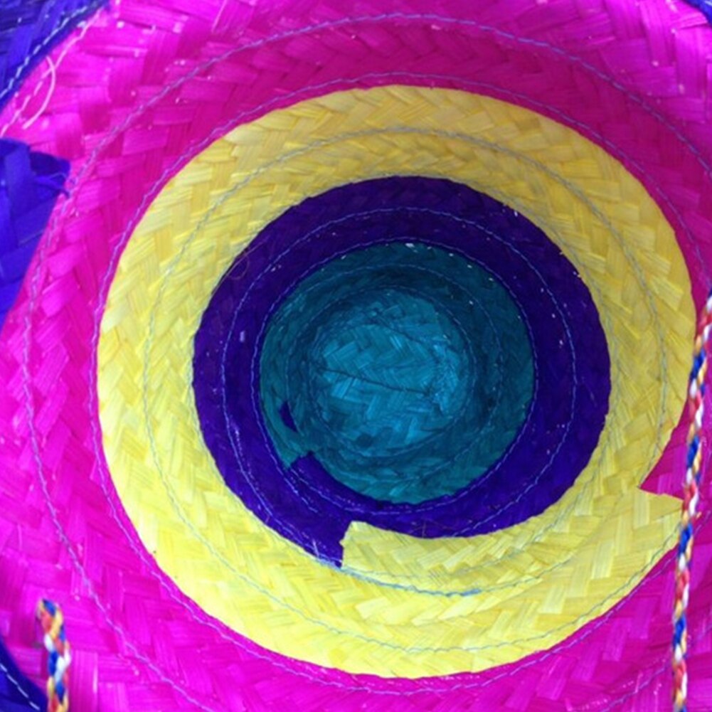 Men Women Straw Hats Adult Mexican Style Wide Brim... – Grandado