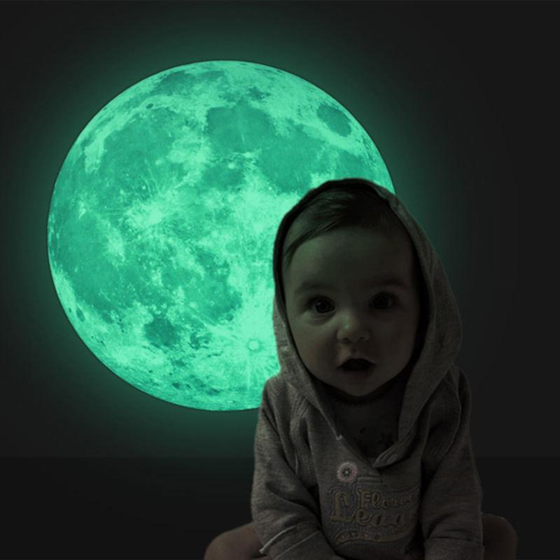 Glow Star Moon Wall Stickers Luminous Stickers Moo... – Grandado
