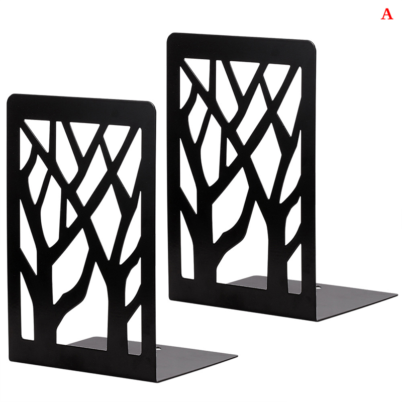 Metal Non-Slip Bookend Bracket Book Support Stand ... – Grandado