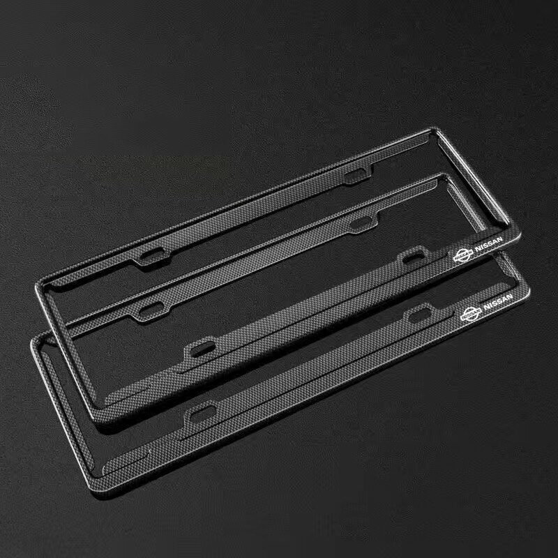 2 Stuks Carbon Fiber Auto Nummerplaat Frame Metale... – Grandado
