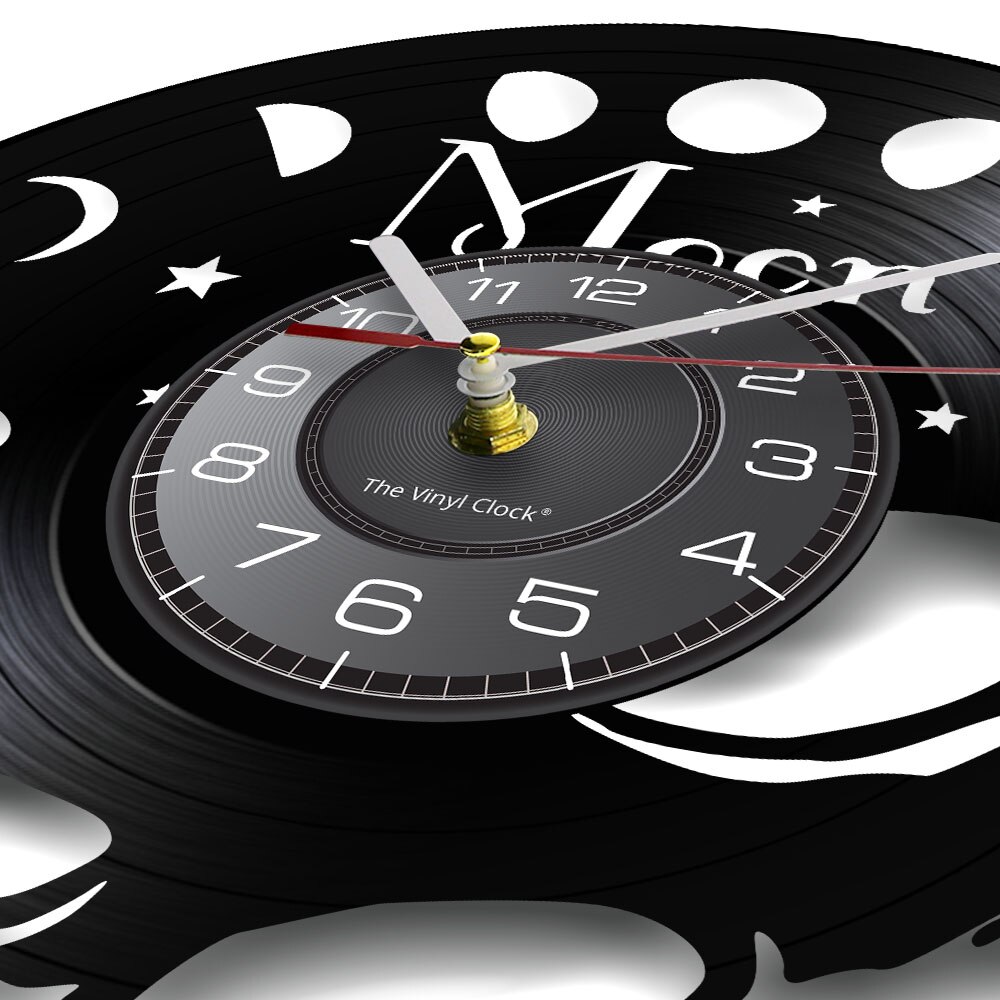 Phase of The Moon Vintage Vinyl Record Wall Art Be... – Grandado