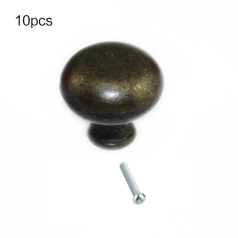 Door Knobs Set of 10 Drawer Buttons Vintage Brass ... – Vicedeal