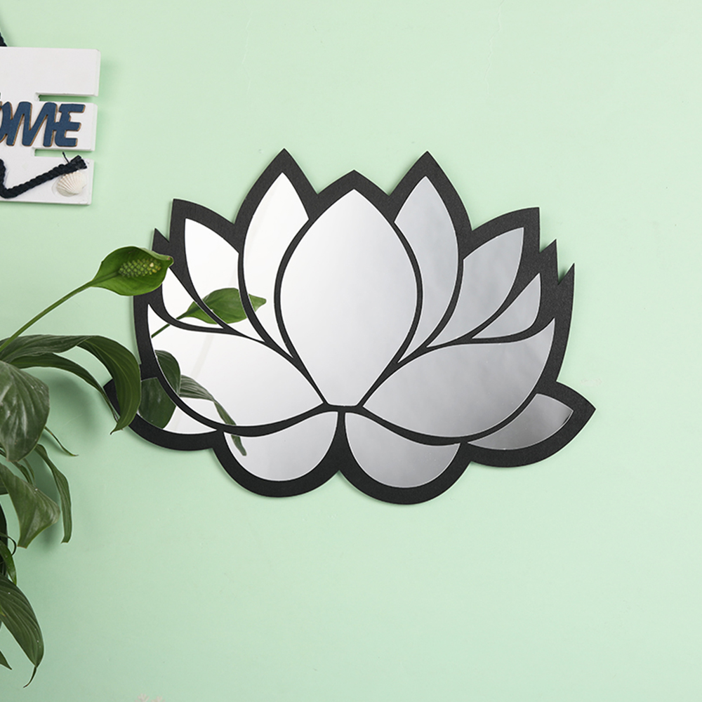 3D Bloeiende Lotus Decoratieve Muur Spiegel Acryl ... – Vicedeal