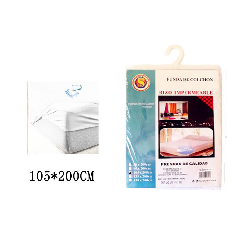Funda Protectora de Colchón Blanco Impermeable 105... – Grandado