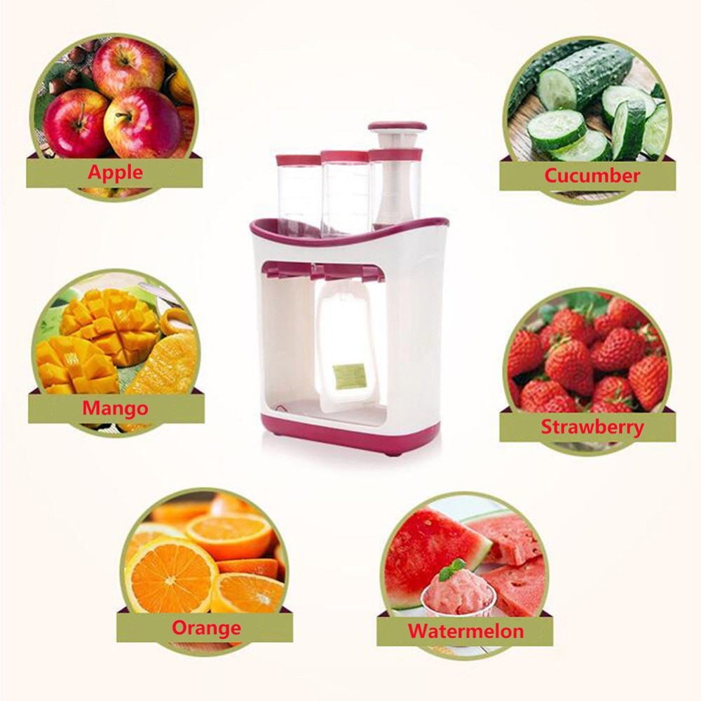 Baby Food Maker Set Obst Püree Verpackung Maschine... – Vicedeal