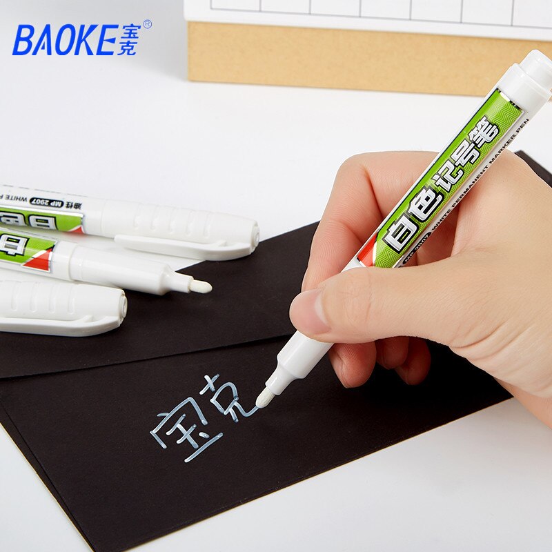 Single headed white color magic marker pen Mark Oi... – Vicedeal