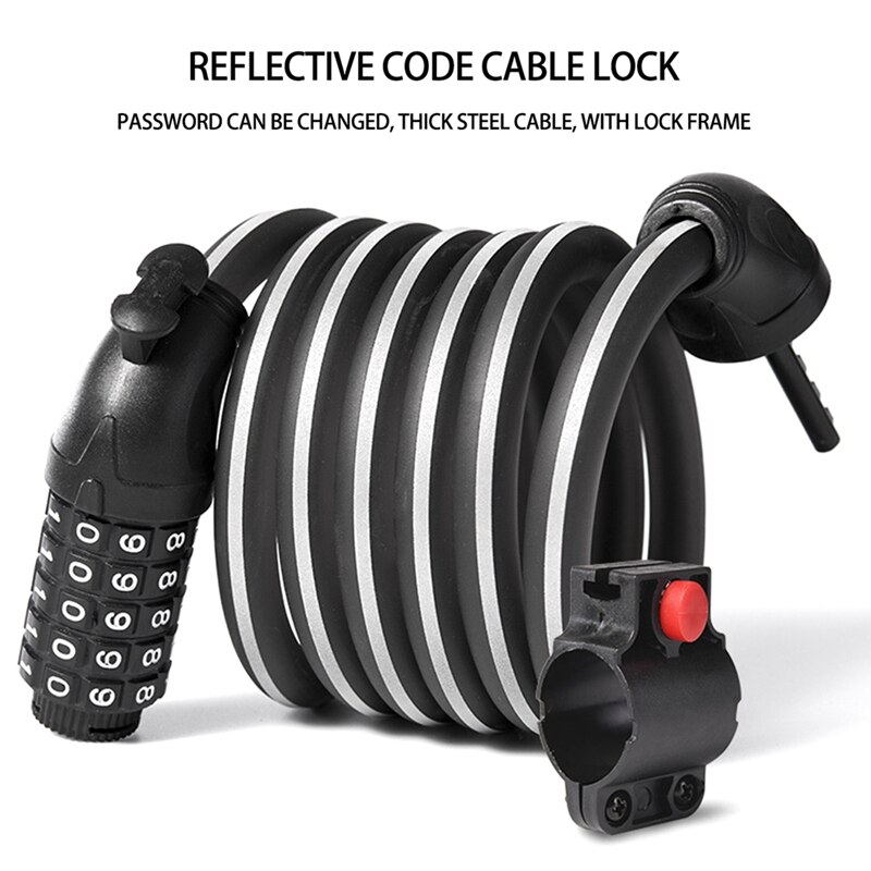 Bike Lock 5 Cijferige Code Combinatie Fiets Securi... – Vicedeal