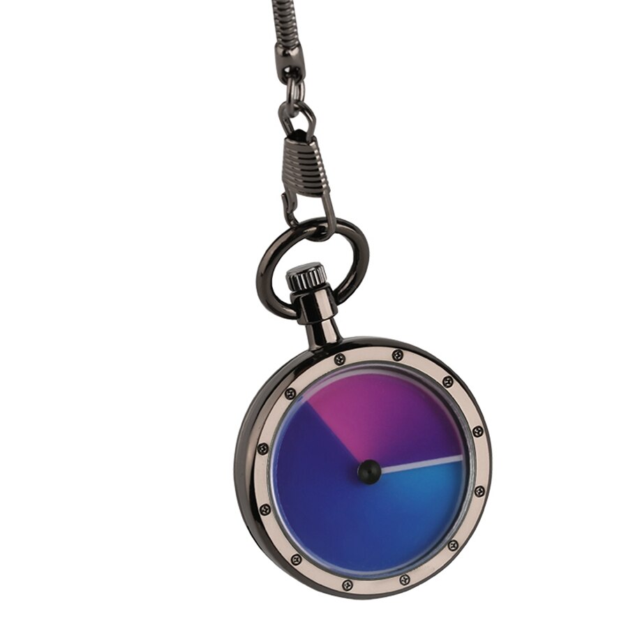 Cool Blue Purple Face Quartz Pocket Watches with S... – Grandado