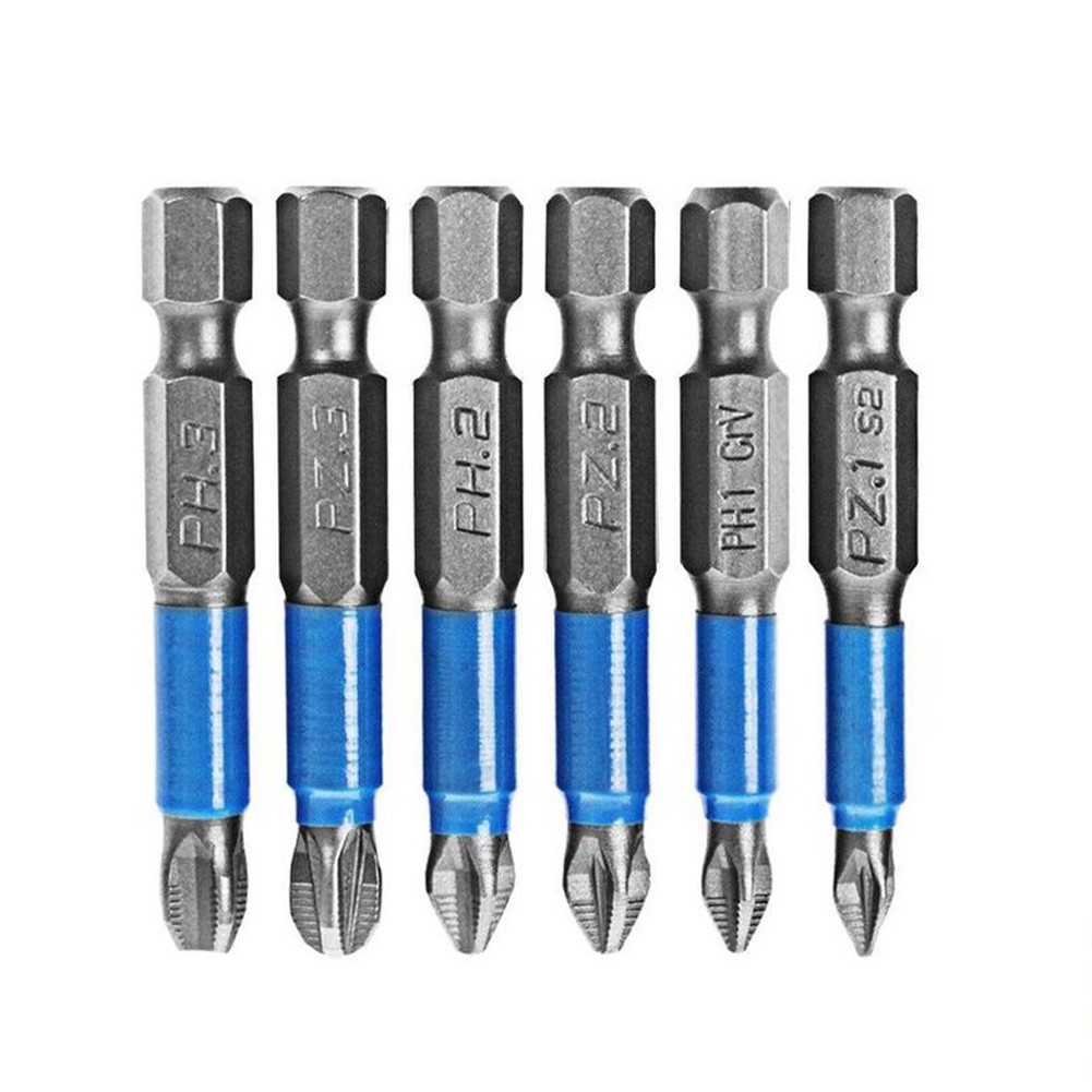 6Pcs Non-Slip Magnetic Screwdriver Bit Set 50mm 1/... – Grandado