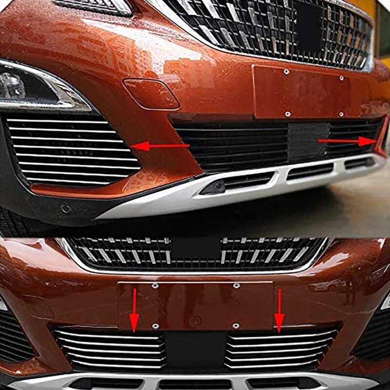 Auto Voorbumper Onderste Grille Grill Strips Trim ... – Grandado