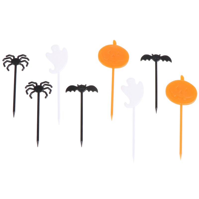 8pcs Halloween Fruit Forks Cartoon Snack Cake Dess... – Grandado