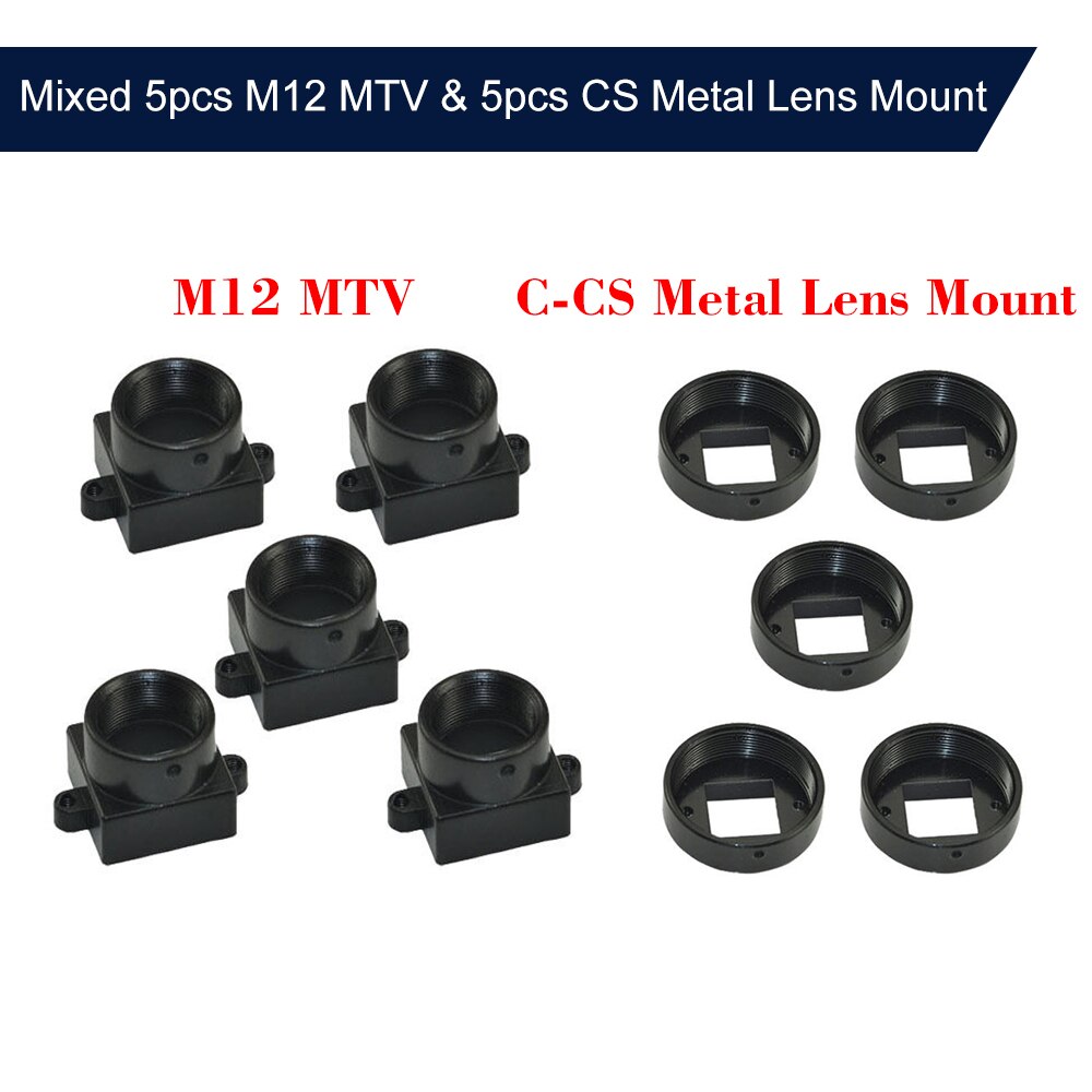 5Pcs M12 Mtv & 5Pcs Cs Metalen Lens Mount Cctv Cam... – Vicedeal