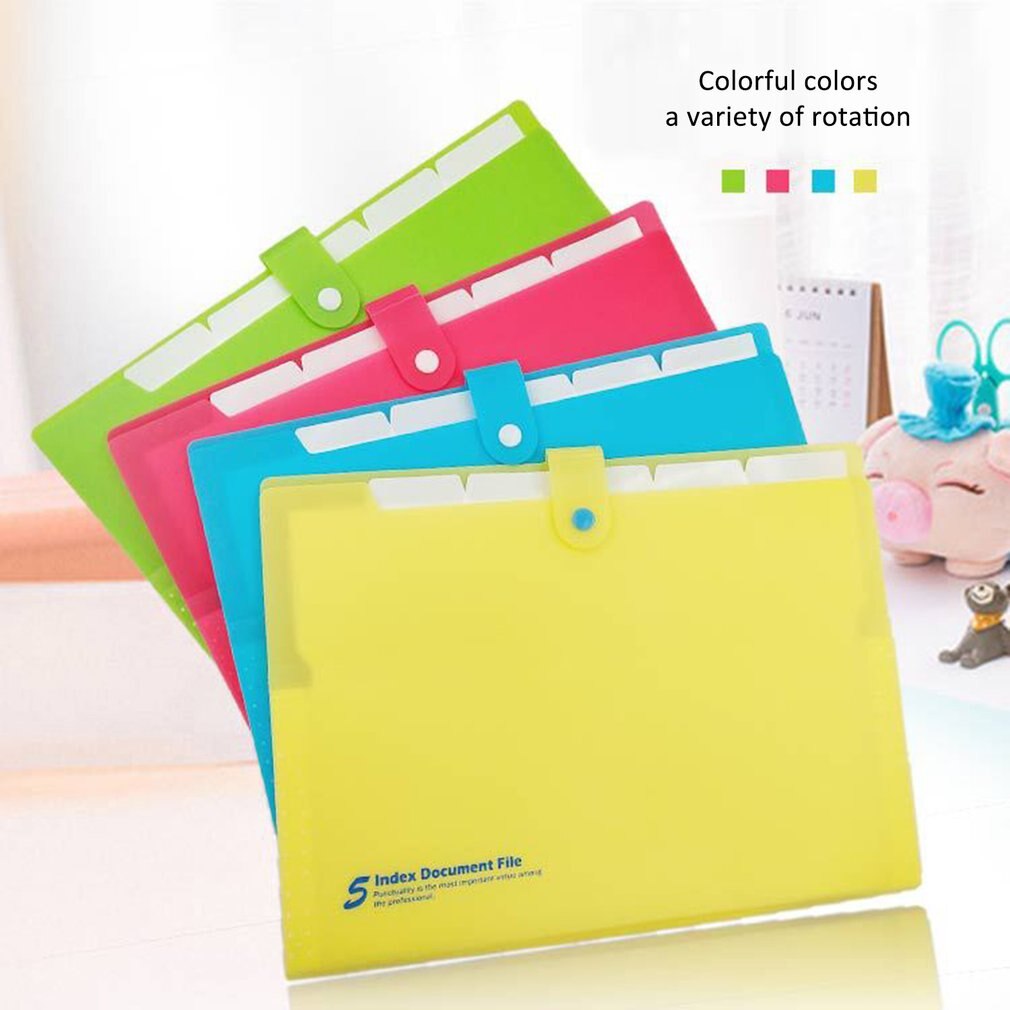 Deli 5pcs File Folder Organ Bag A4 Organizer Paper... – Grandado
